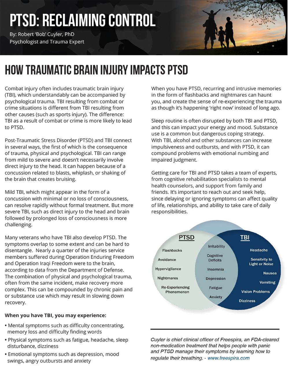 How Traumatic Brain Injury Impacts PTSD Homeland Magazine