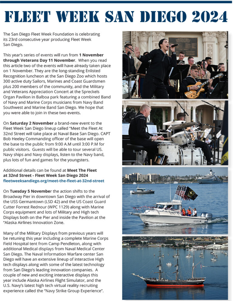 Fleet Week San Diego 2024 | San Diego Veterans Magazine