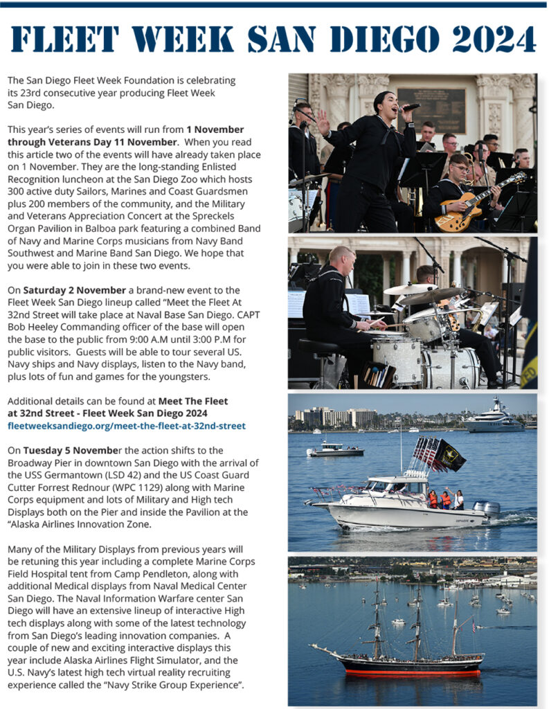Fleet Week San Diego 2024 | San Diego Veterans Magazine